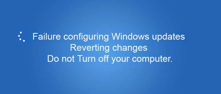 Failure Configuring Windows Update Fixed – Earth's Lab