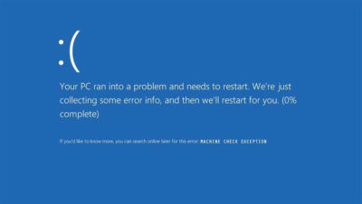 MACHINE_CHECK_EXCEPTION BSoD Error – Earth's Lab