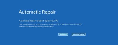 Windows 10 Automatic Repair Loop fixed – Earth's Lab