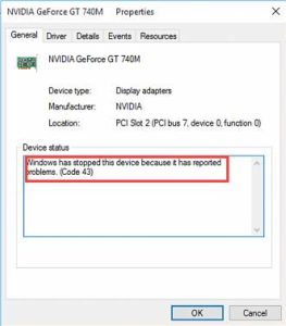 NVIDIA Code 43 Error – Earth's Lab